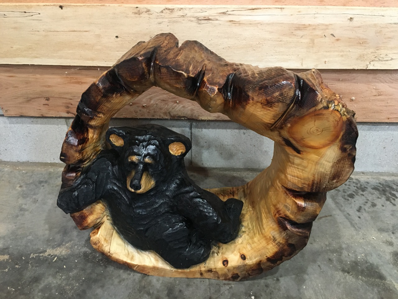 Hollow Log Bear - Breakthru Designs